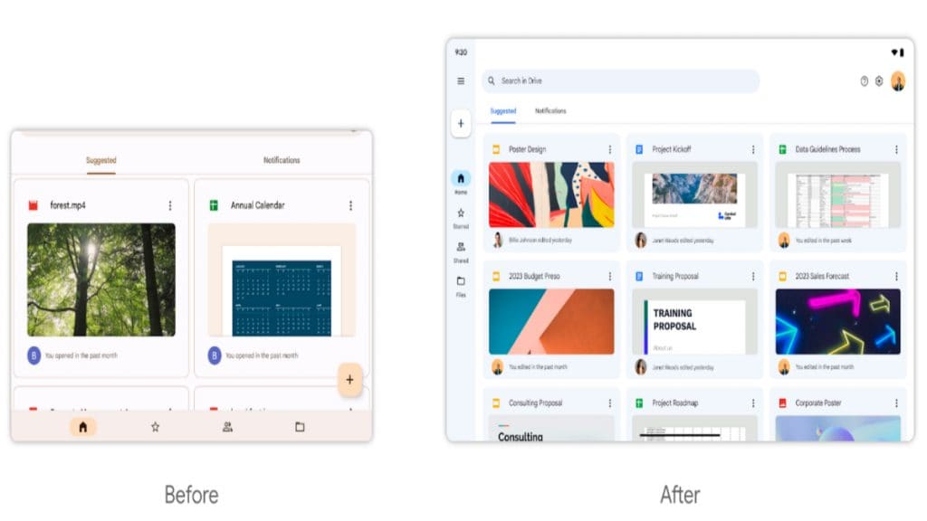Google redesigns Drive to for a better tablet experience