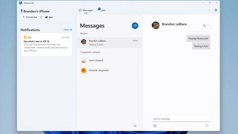 Microsoft launches Phone Link for iOS: Lets you use iMessage and calls ...