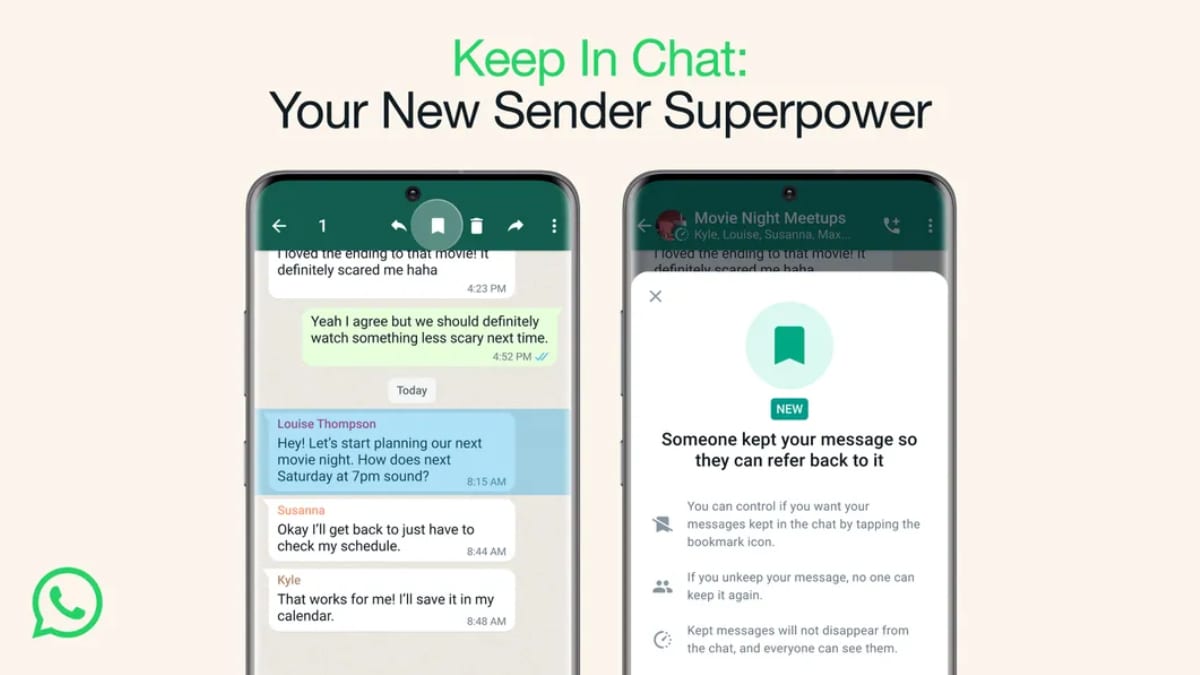 WhatsApp will now let you save disappearing messages but conditions apply