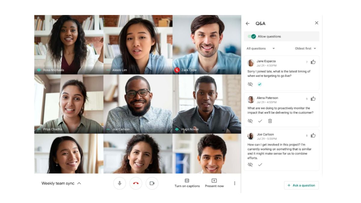 Google Meet gets support for polls and more during live streams
