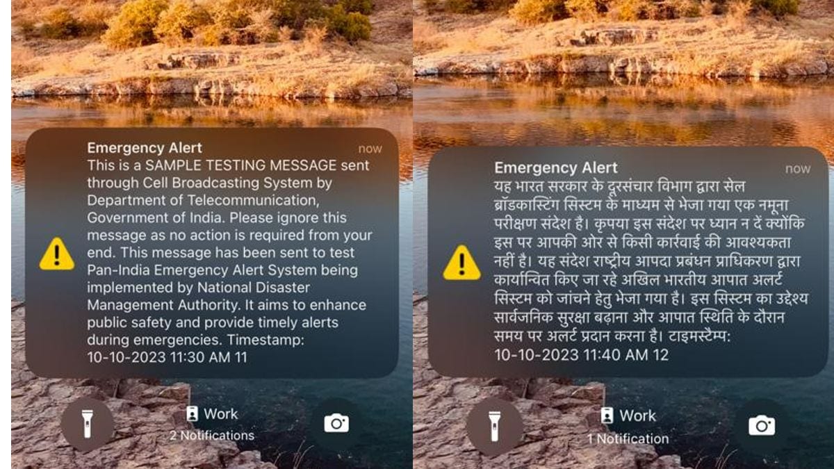 Indian Govt Tests Emergency Alert System On Iphone Android Phones In
