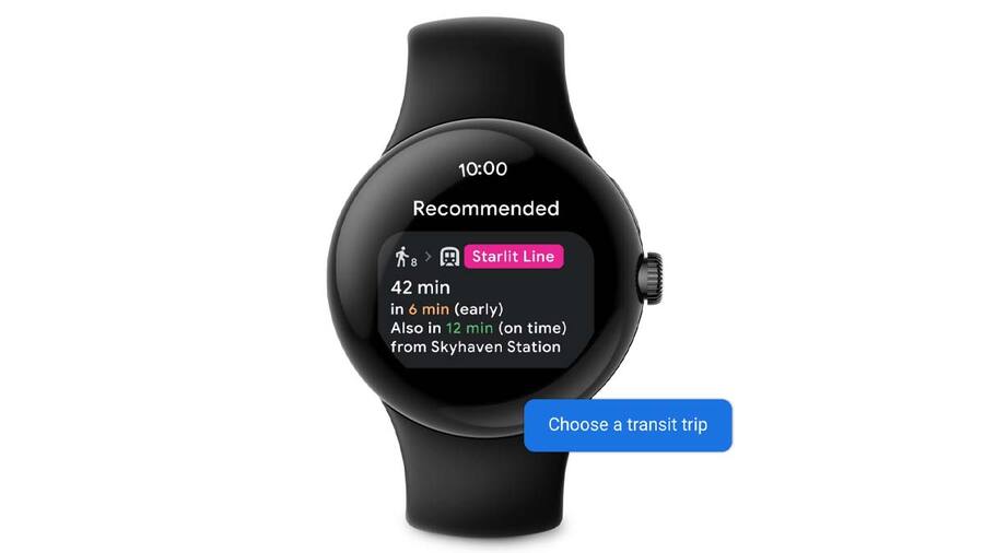 Pixel Watch Guide: How to see public transit directions on Google Maps