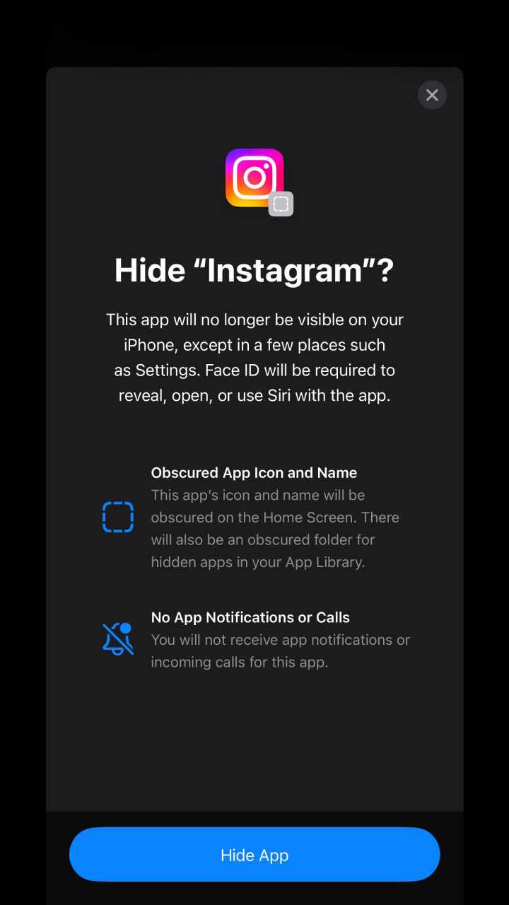 How to lock individual apps, hide apps in iOS 18