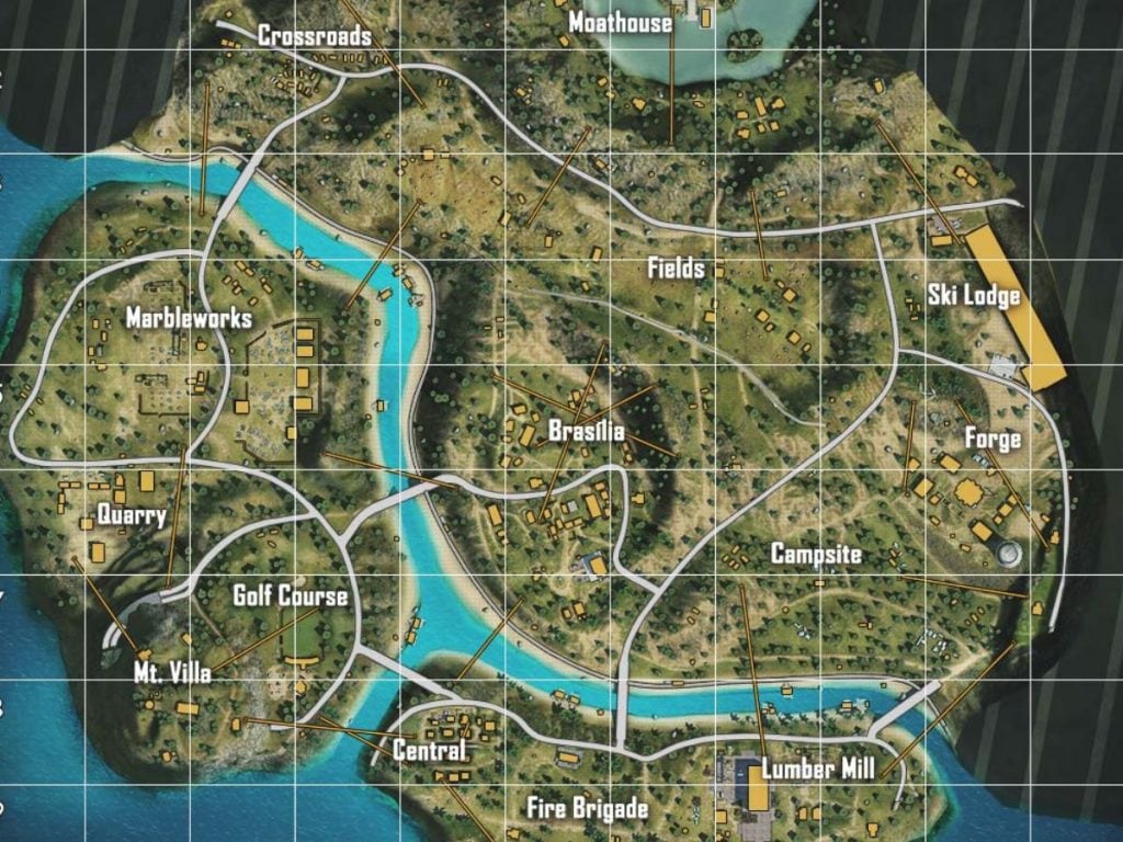 Free Fire Map Guide 2025: Best Landing Spots in Bermuda, Purgatory and ...