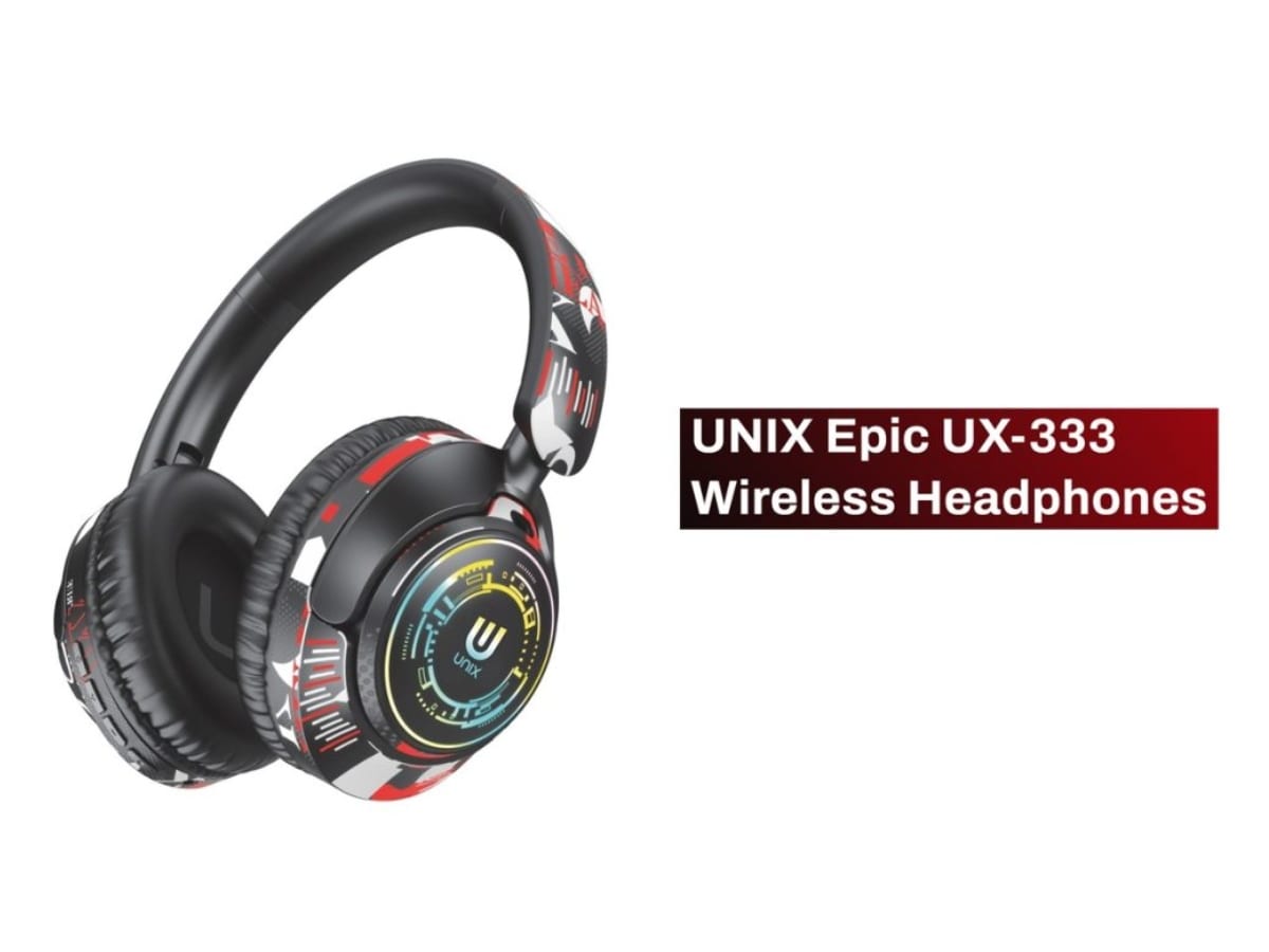 UNIX EPIC UX-333 वायरलेस हेडफोन्स भारत में लॉन्च, सिंगल चार्ज पर चलेंगे ...