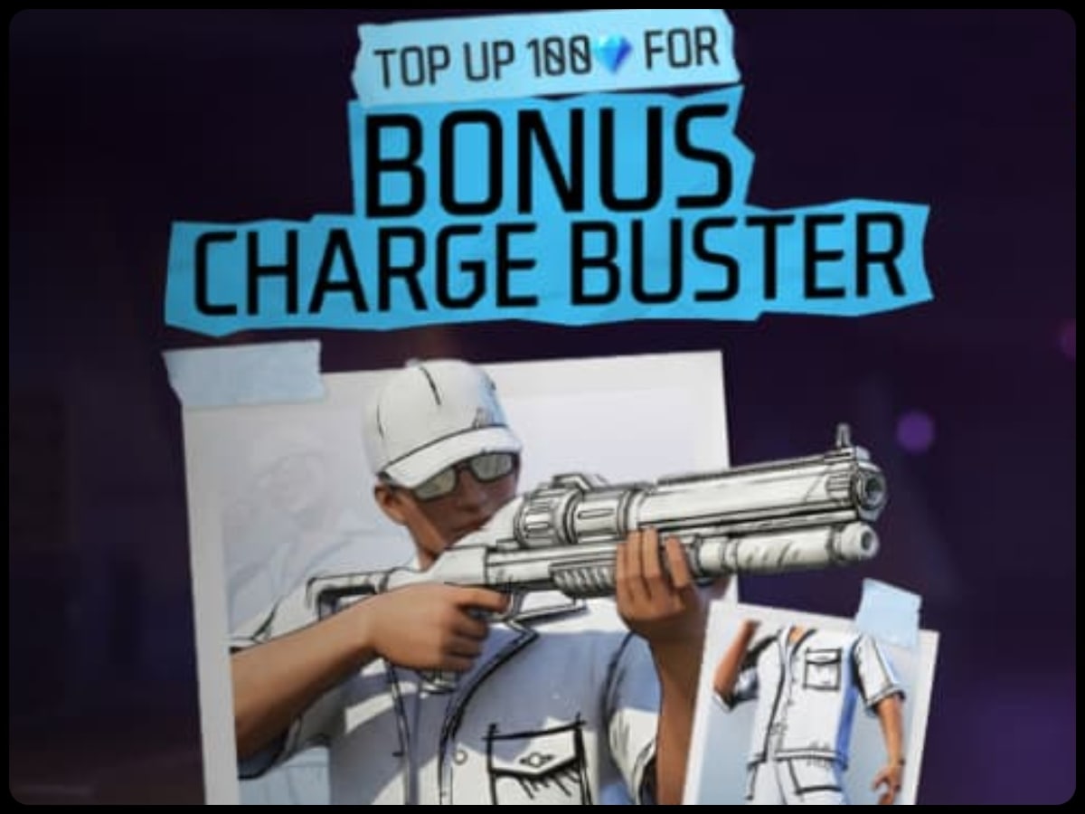 Free Fire Max Diamond: 100 डायमंड्स खरीदने पर Charge Buster मिलेगा फ्री ...